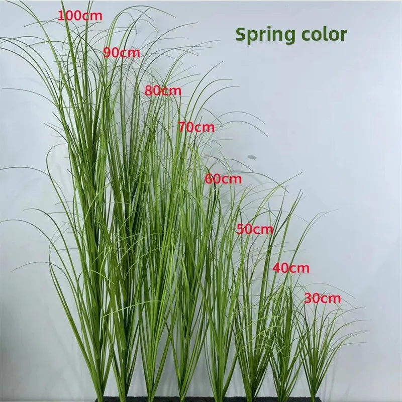 Ddmytues Artificial Reed Grass Green Fake Onion Plant For Home, Garden ...