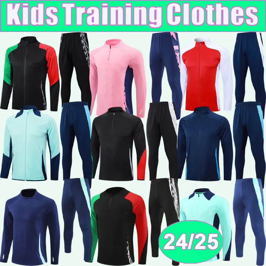RICE HAVERTZ Kids Soccer Training Kits 22 23 Half/Full Zip Tracksuit ...