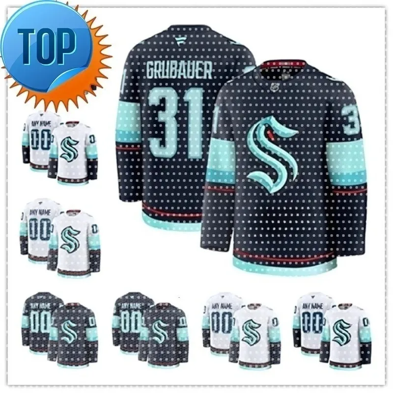 Custom Kraken Ice Hockey Shirts For Men Featuring Jared McCann, Jaden ...