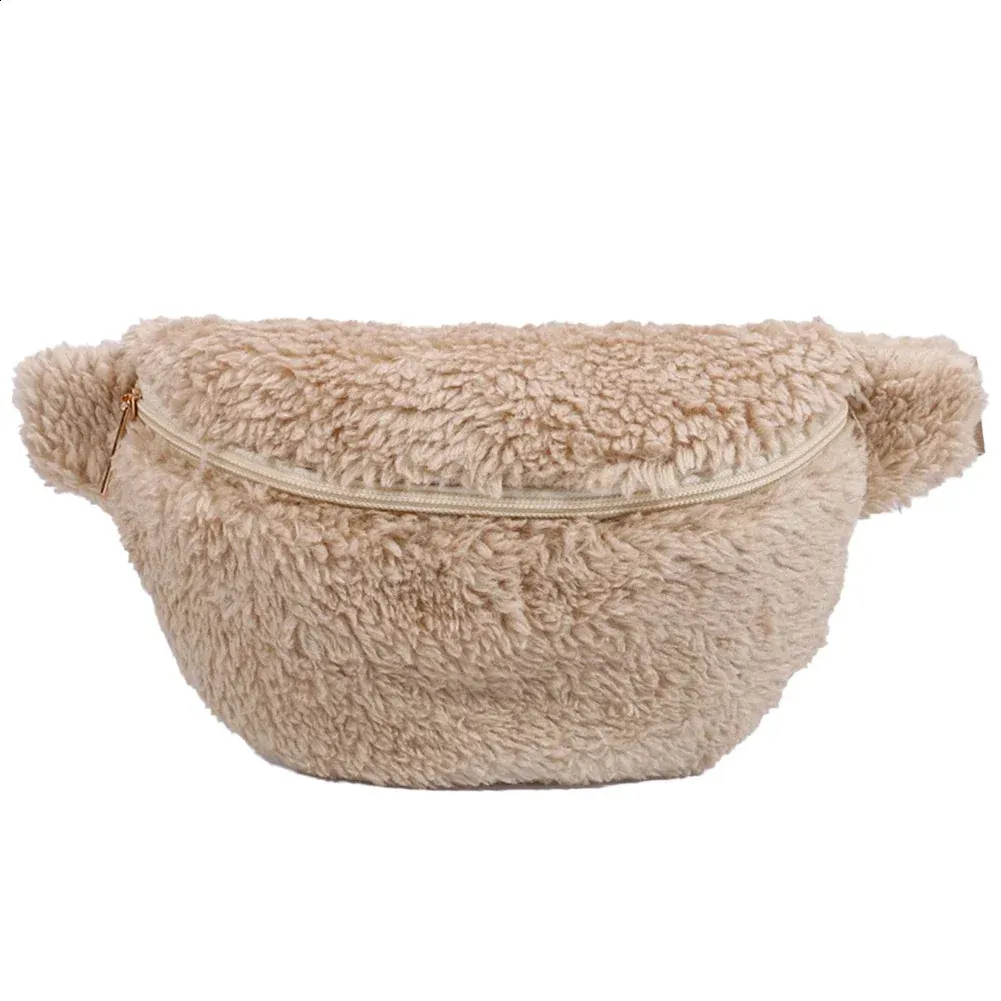 Plush Chest Bag for Women, Banana Bag, Fuzzy Crossbody Bag, Fluffy ...