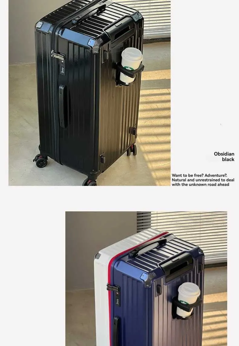 Extralarge Capacity Five-Wheeled Trolley Suitcase with Password Lock ...