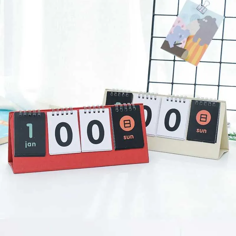 Nuevo 2025 Serie Simple Calendario Perpetuo Diy Desktop Countdown ...