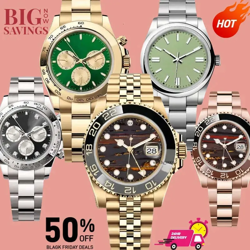 2025 Men's Designer Automatic Gold Watches For Men With Sapphire Glass ...