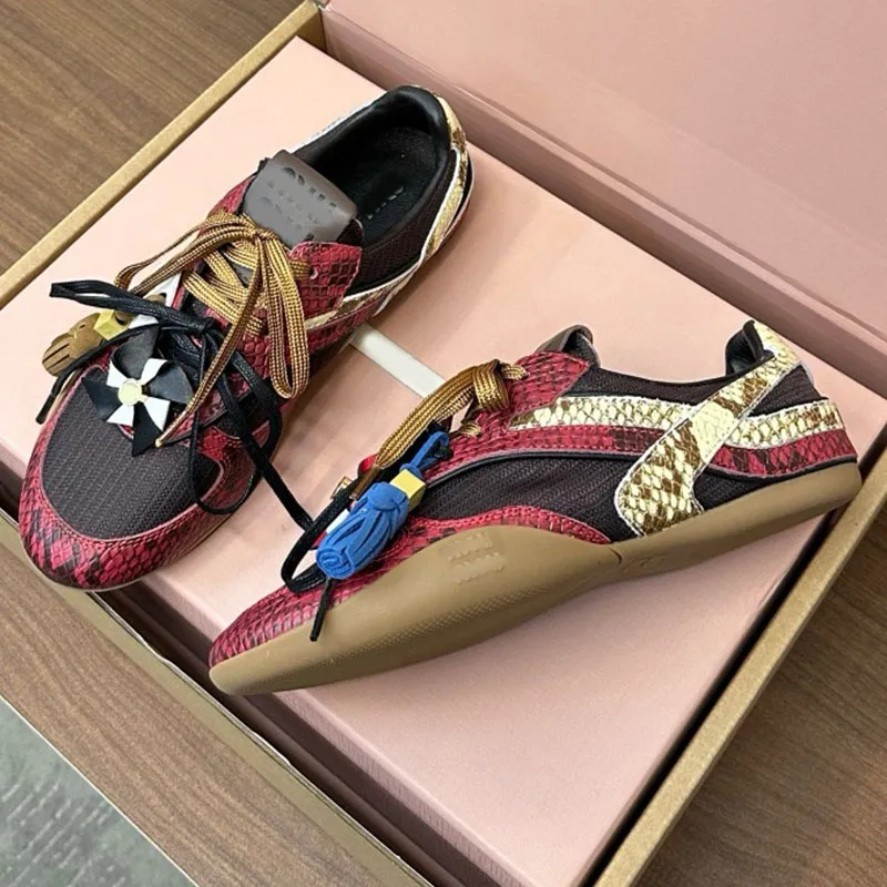 Bulk Ayers Mens Womens Casual Sneakers Snake Pattern Embossed Calf ...