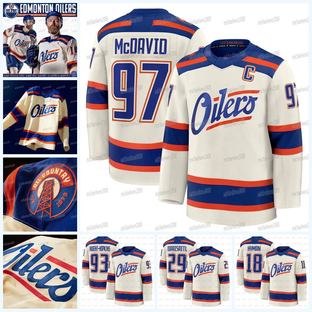 Edmontons Oiler 2025 26 Third Oil Country Jersey Conor McDavid Zach ...