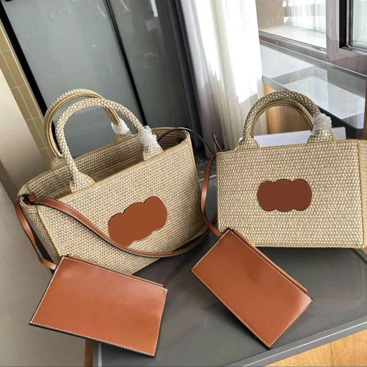 Designer Bag Large Tote Bag Straw Bag Summer Woven Beach Bag Ladies ...