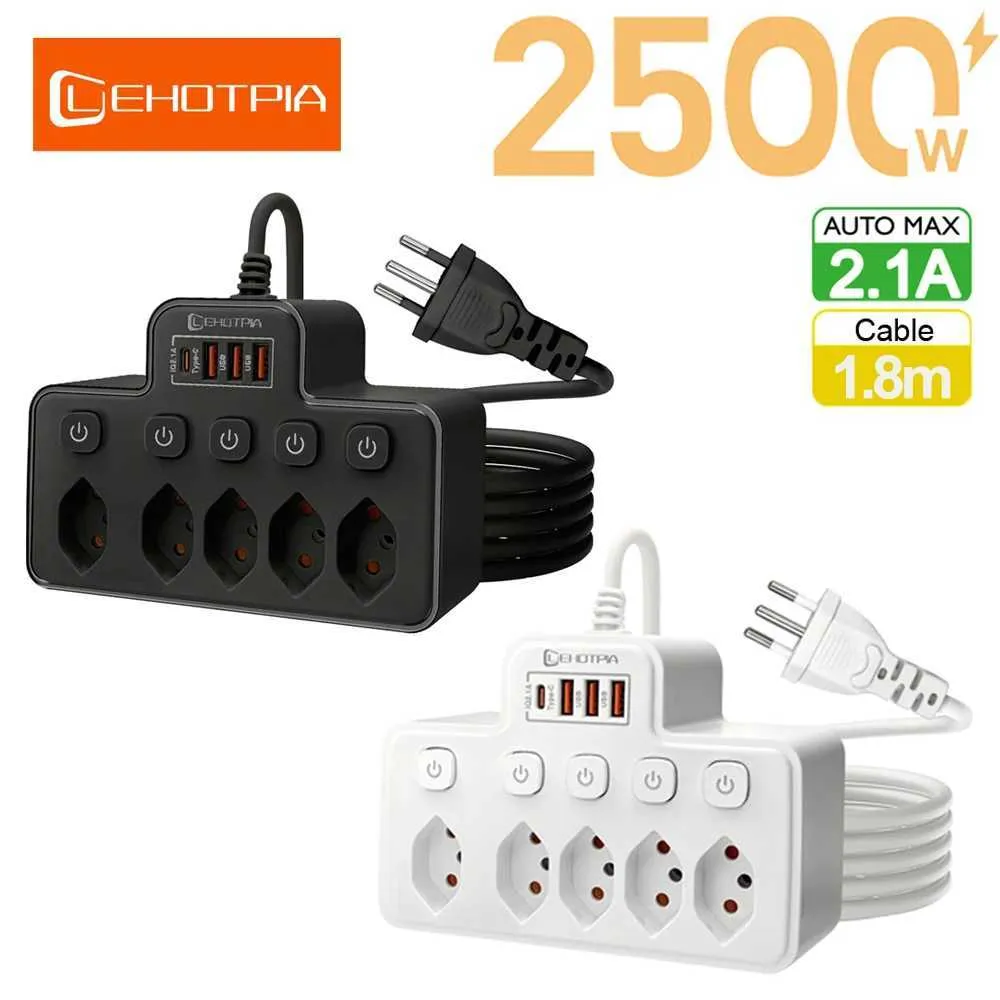 18M Extension Hard Cord With USB Ports And Type C Phone Charging ...