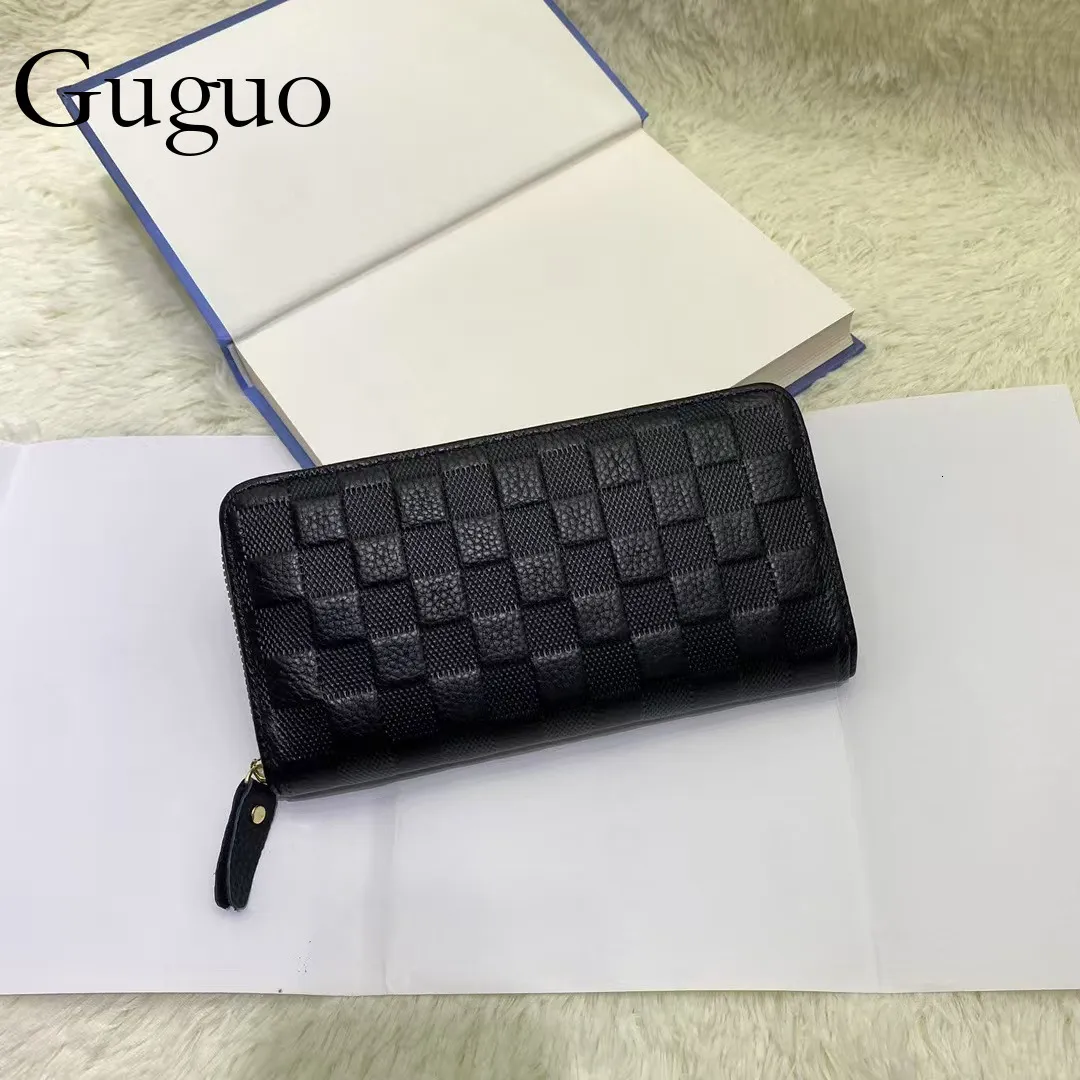Guguo Designer Bag Women's Long Genuine Leather Wallet Fashion Flip ...