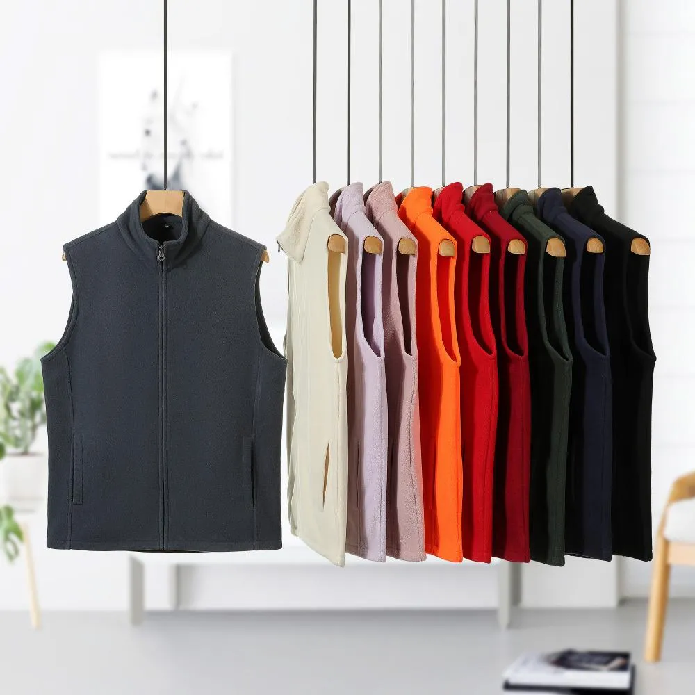 Women's Comfortable Soft and Breathable 320g Double-Sided Fleece Vest ...