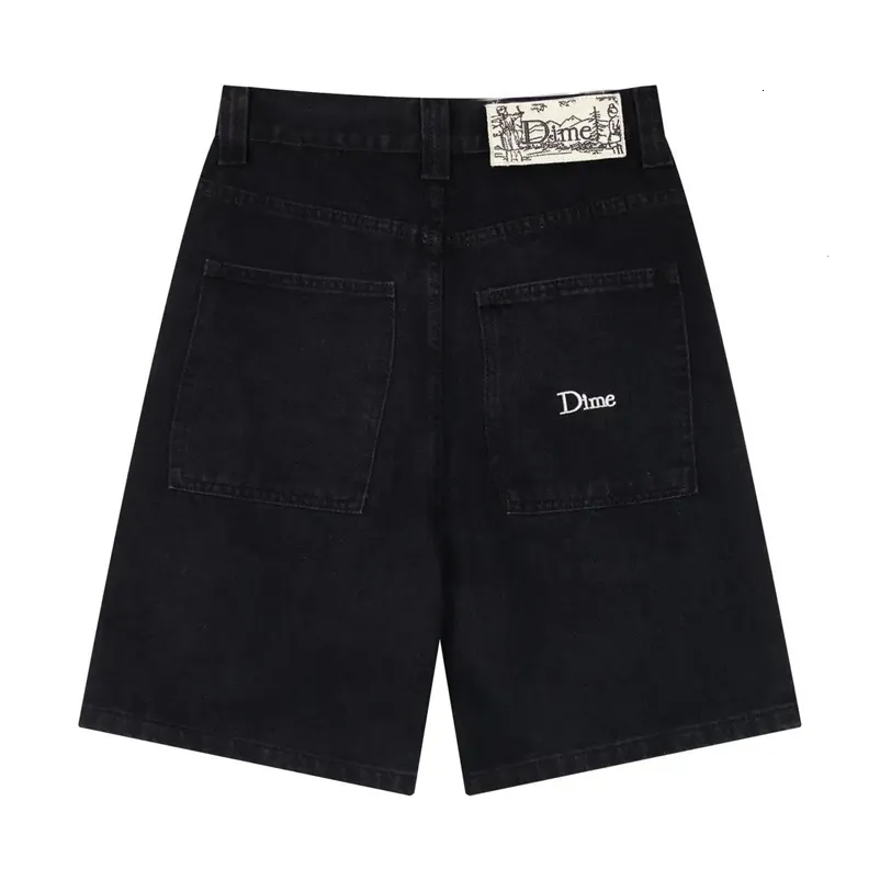 Y2K Dime Denim Shorts Embroidered Baggy Jeans For Men And Women From ...