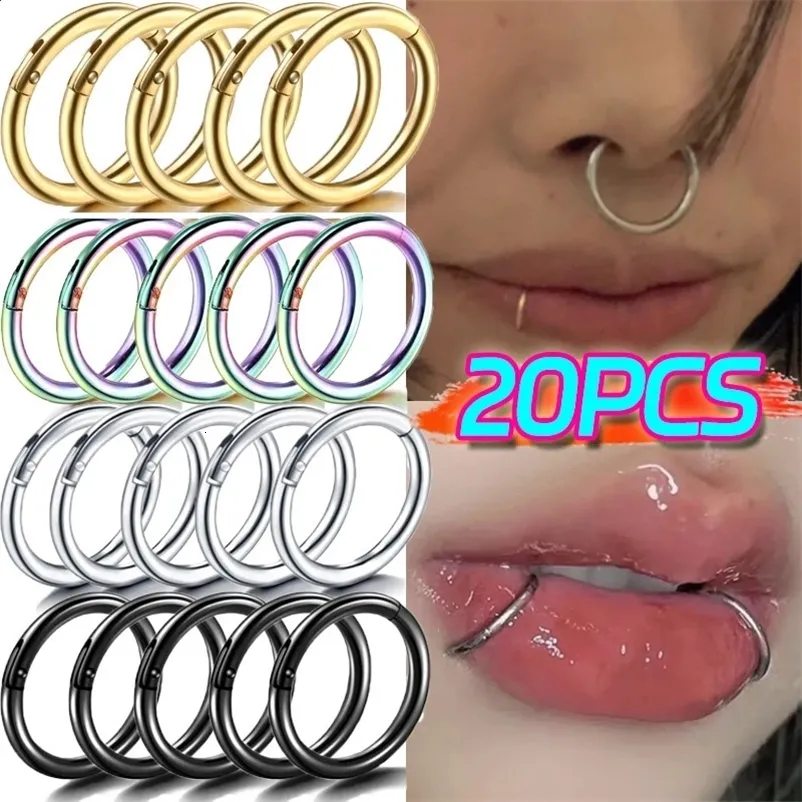 250424bj Unisex Nose Rings Seven Perforations... From Piao05, $20.78 ...