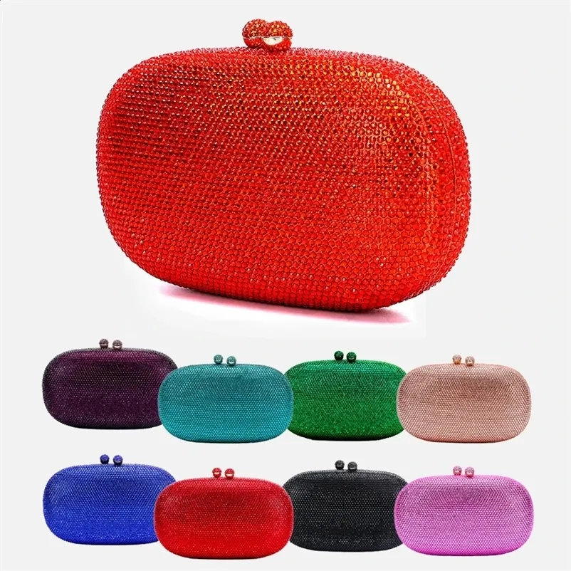 Italian Elegant Ladies' Wedding Party Dinner Gift Crystal Gold Silver ...