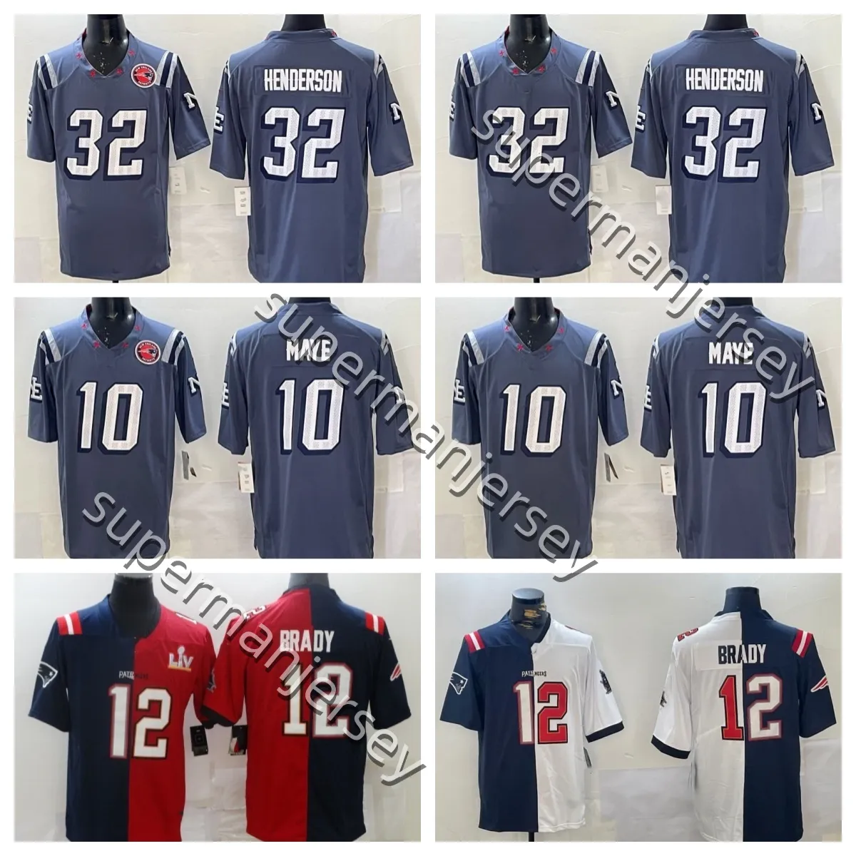 England Football 2026 Mens Jersey Drake Maye 10, Tom Brady 12, Stefon ...