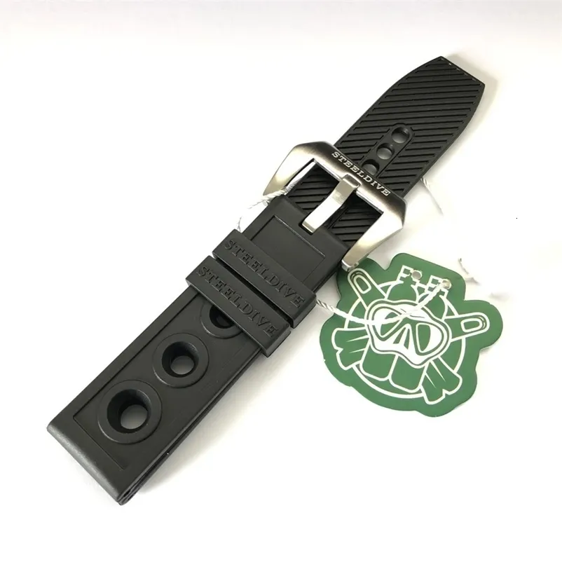 Strobe Dive Archer Watch Straps 24mm Automatic Mechanical Replacement ...