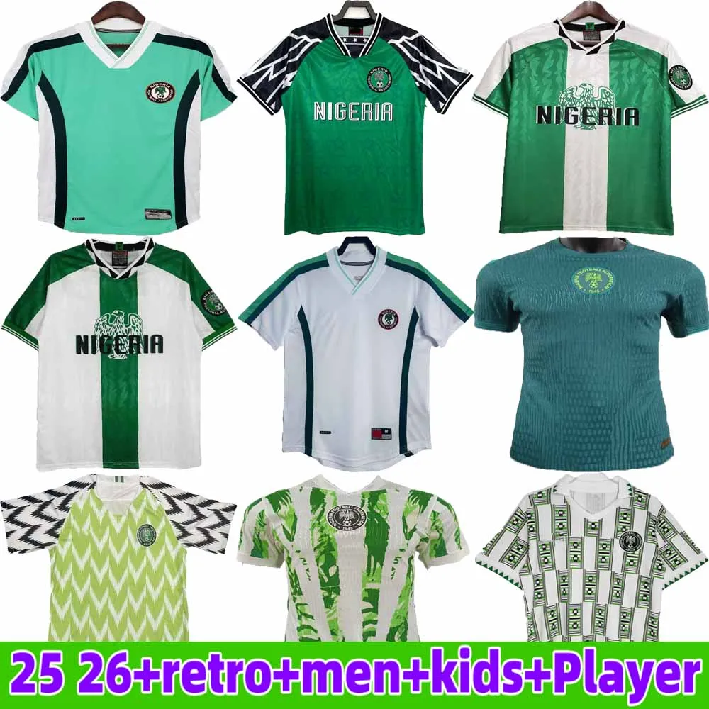 Nigerian Retro Ireland Soccer Kit For Men OKOCHA, KANU, BABAYARO, UCHE ...