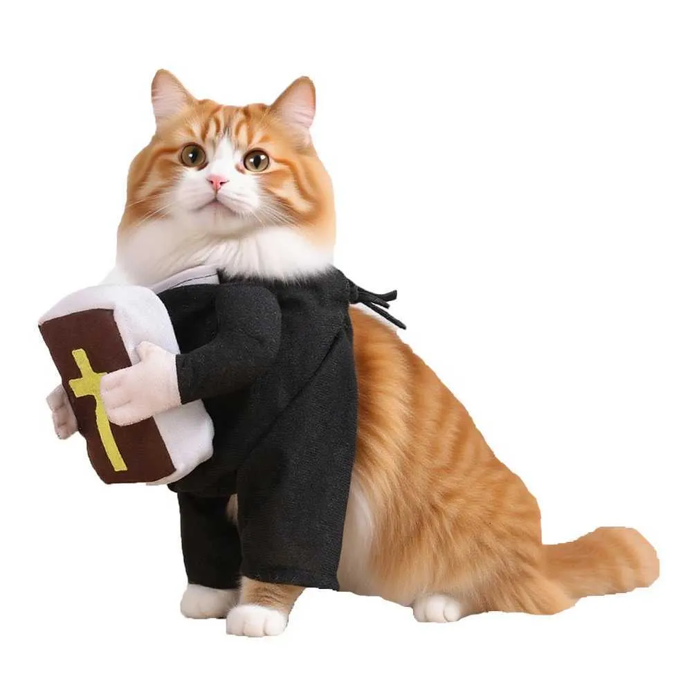 Halloween Cat Pastor Costumes Christ Style Cosplay Clothes For Small ...