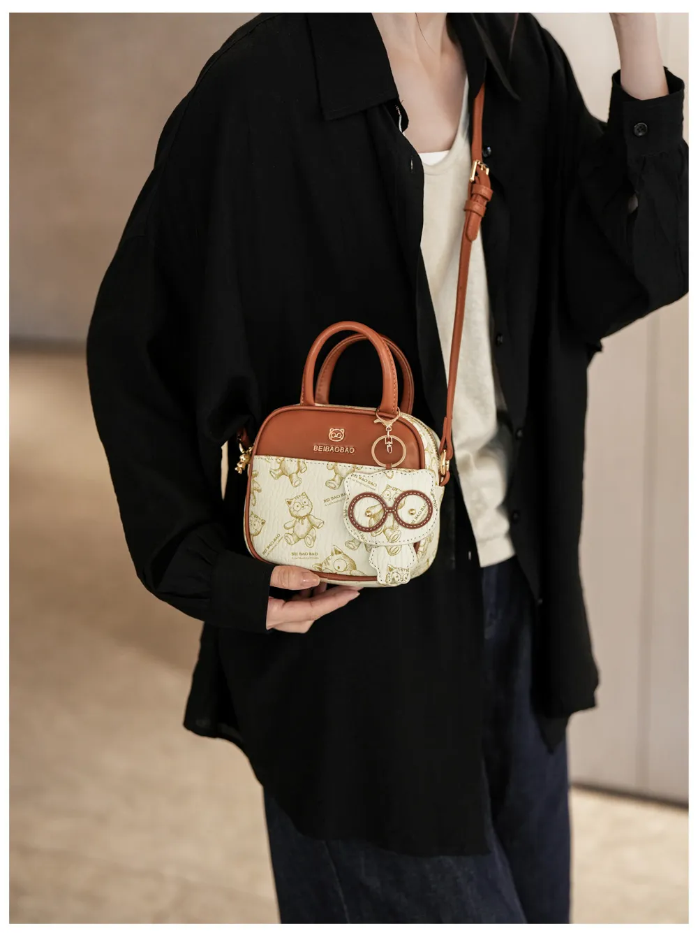 Designer Mini Handbag for Women, Cute and Simple Cat Shoulder Crossbody ...