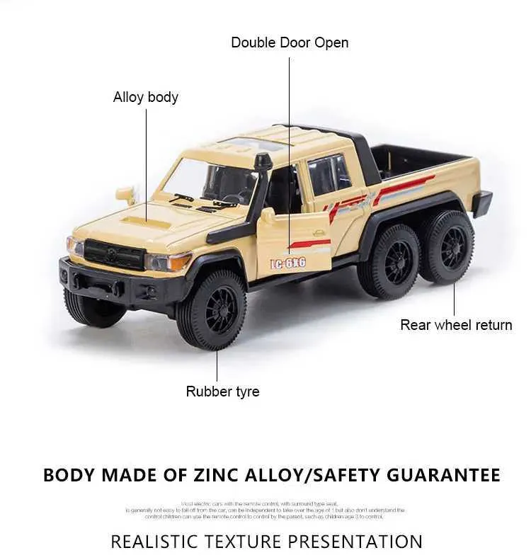 Diecast Alloy Pickup Truck Model Puzzle Toy, Offroad Vehicle Ornament ...