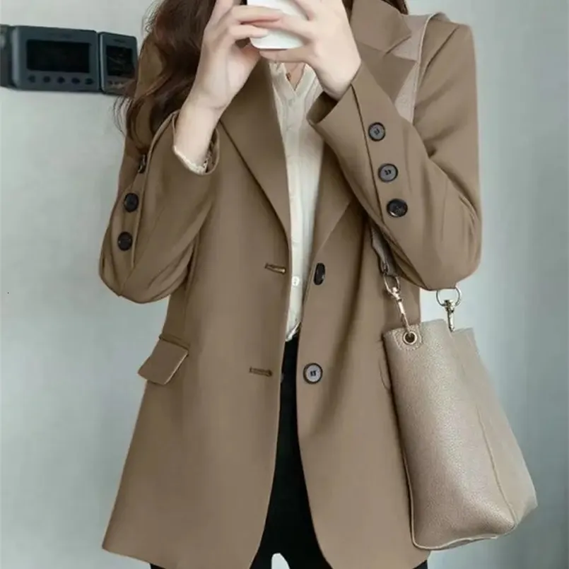 Zanzea Women's Autumn Fashion Long Sleeve Blazer: Elegant Lapel Neck ...