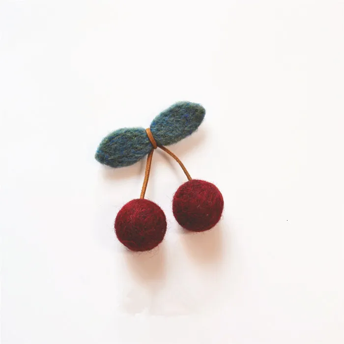Handmade Wool Felt Cherry Brooch - Exquisite and Stylish, Perfect for ...
