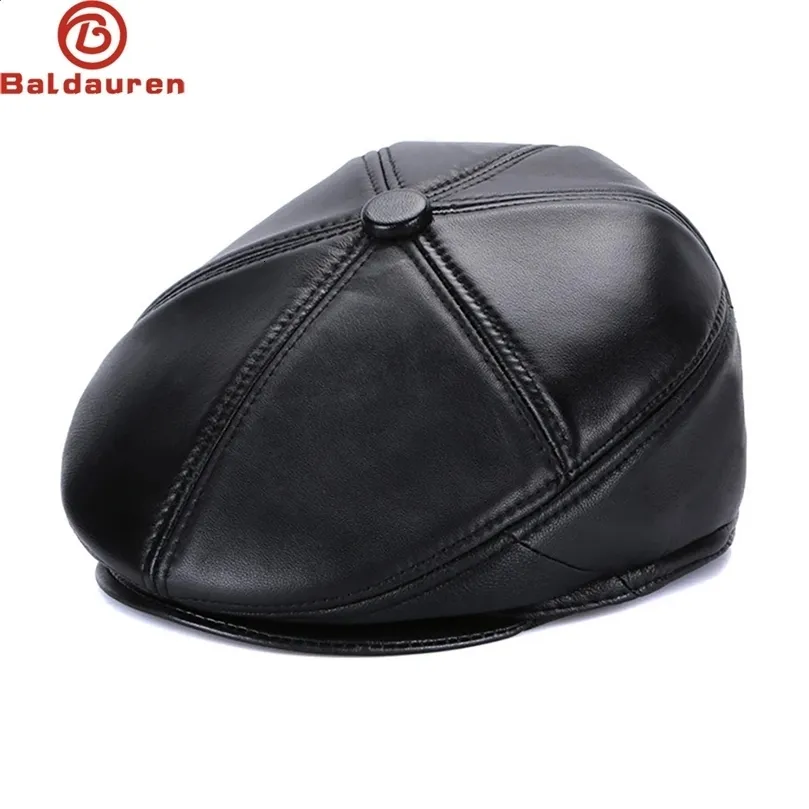 Vintage Black Sheep Leather Duckbill Leather Hats For Men For Men ...