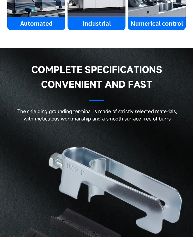 Angle Cable Clamps U-Shaped for Metal Cabinet Wiring with Line ...