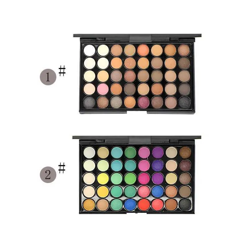 Matte Eyeshadow Palette: Earth Color Shimmer Glitter Eye Shadow Power ...