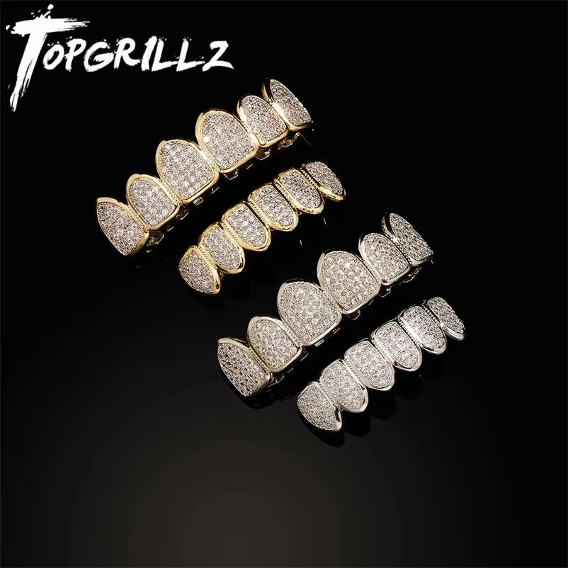Top Hip Hop Gold Color Plated Teen Caps Cz Micro Pave Exclusive Top and ...