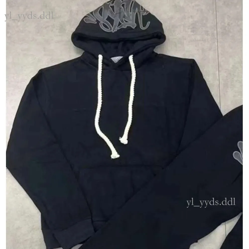 High Street Hip Hop Foam Printed Grey Hoodrich Tracksuit For Men By ...