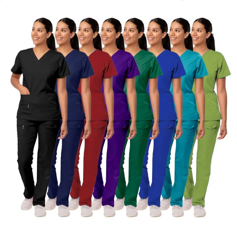 Uniforms Woman Scrubs Sets Medical Workwear Top And... From Dang01, $15 ...