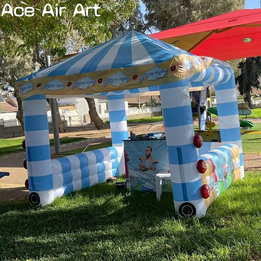 Summer Inflatable Quik Shade Gazebo Kiosk/Stall Station With Concession ...