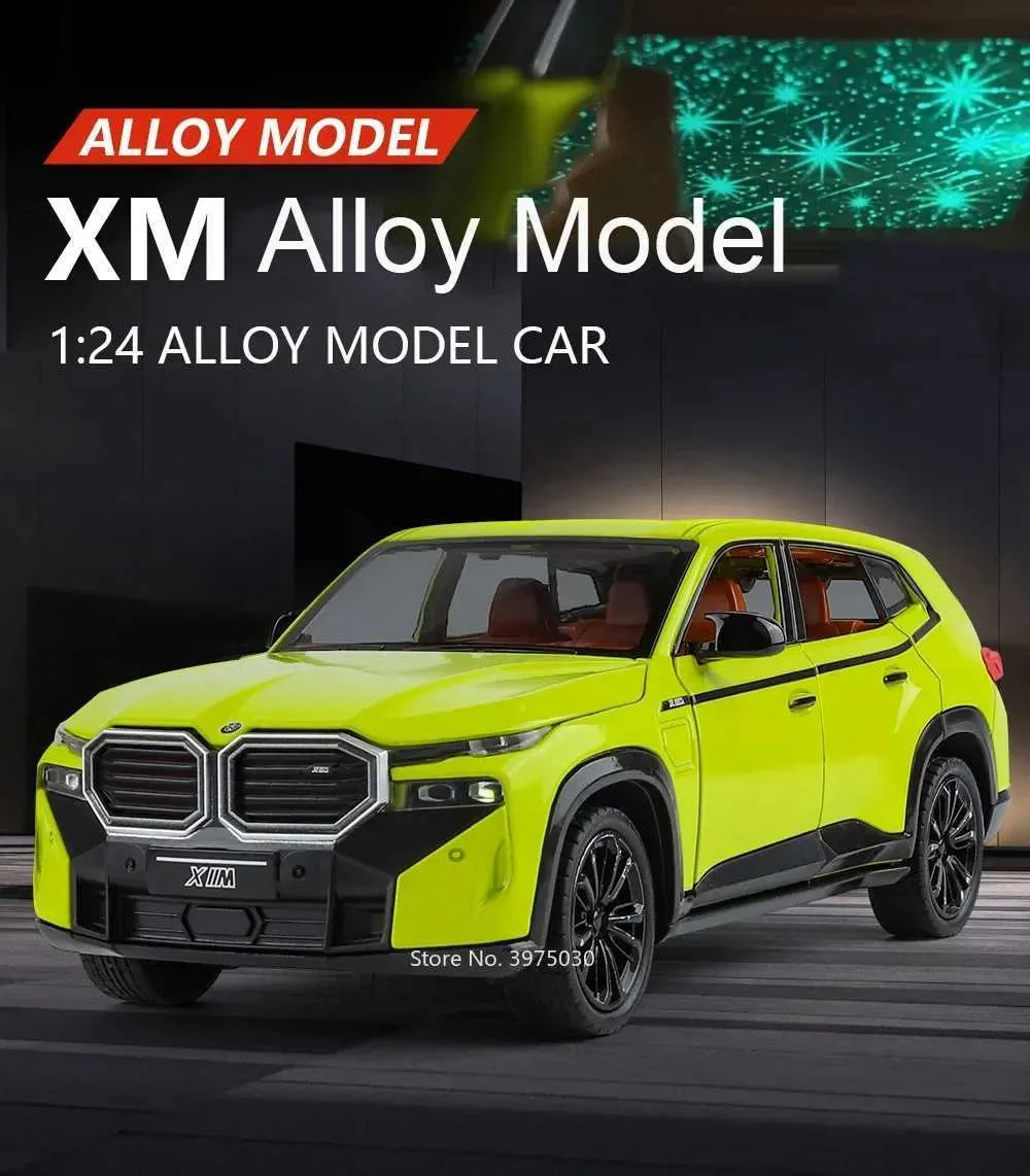 1:24 Scale Diecast Alloy Toy SUV Car Model with 6 Opening Doors, Pull ...