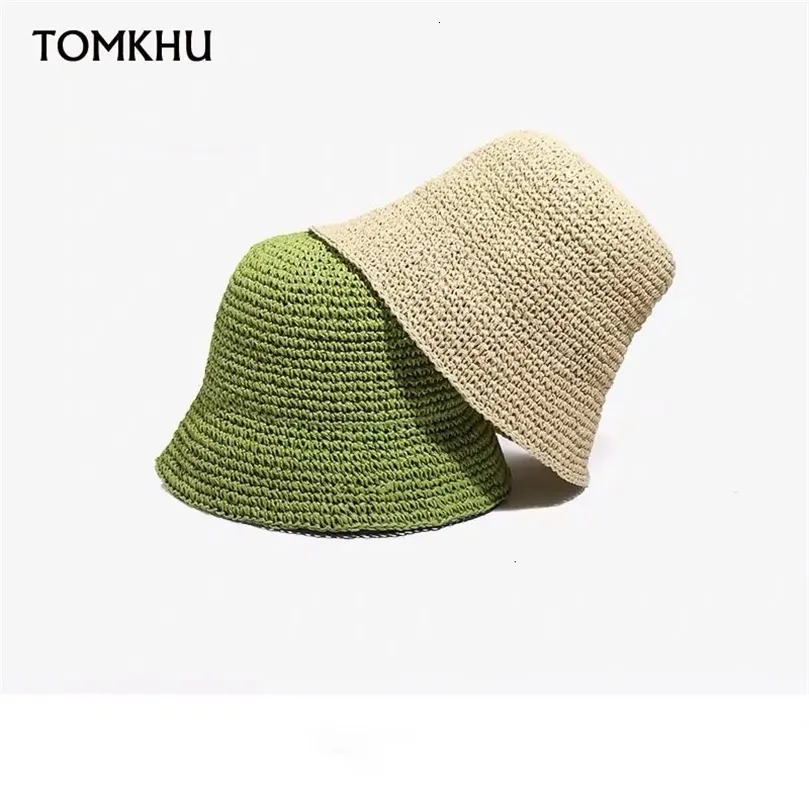 Wide Brim Straw Bucket Hats For Women Summer Sun... From Niao05, $13.31 ...