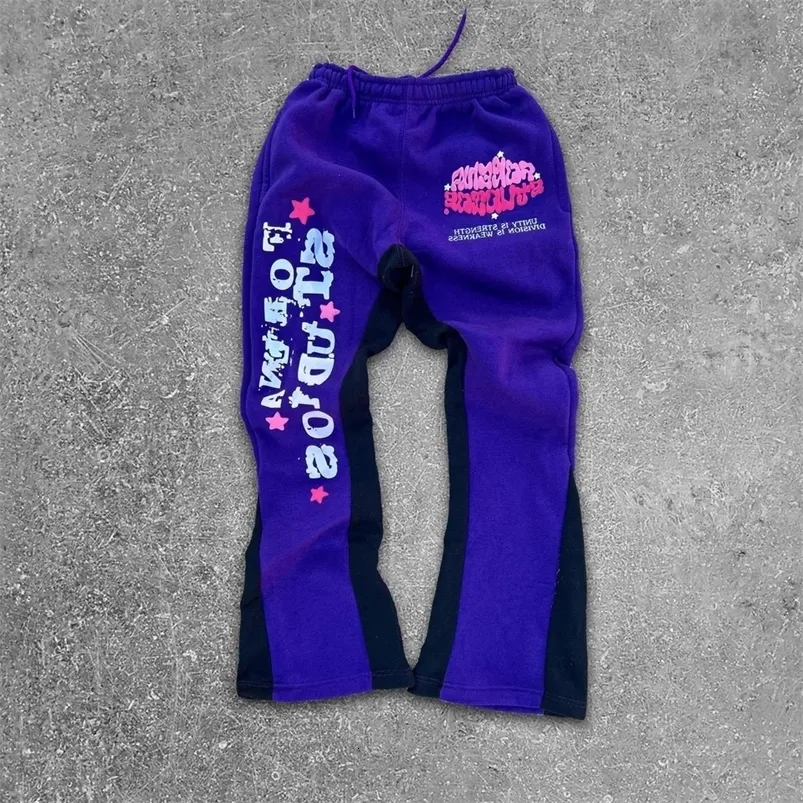Men's Printed Letter Pants, Winter Fashion, Harajuku Retro Warm Sports ...