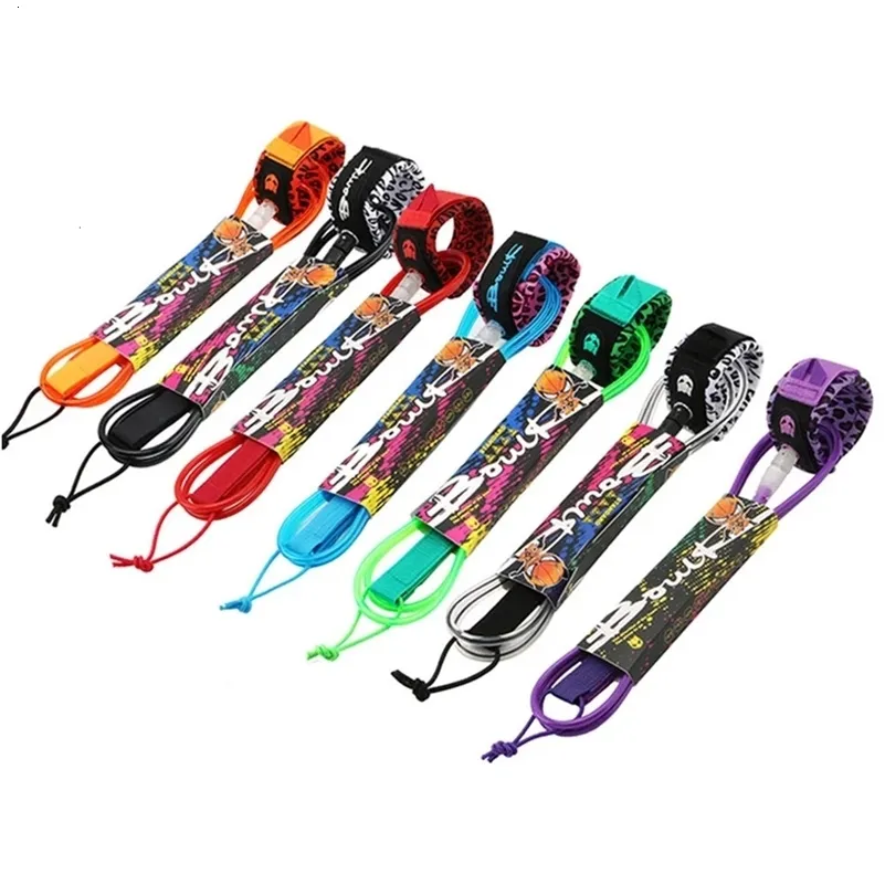 6-12ft Surfboard Leash, SUP Leash, Surf Leg Rope, TPU Stainless Swivels ...