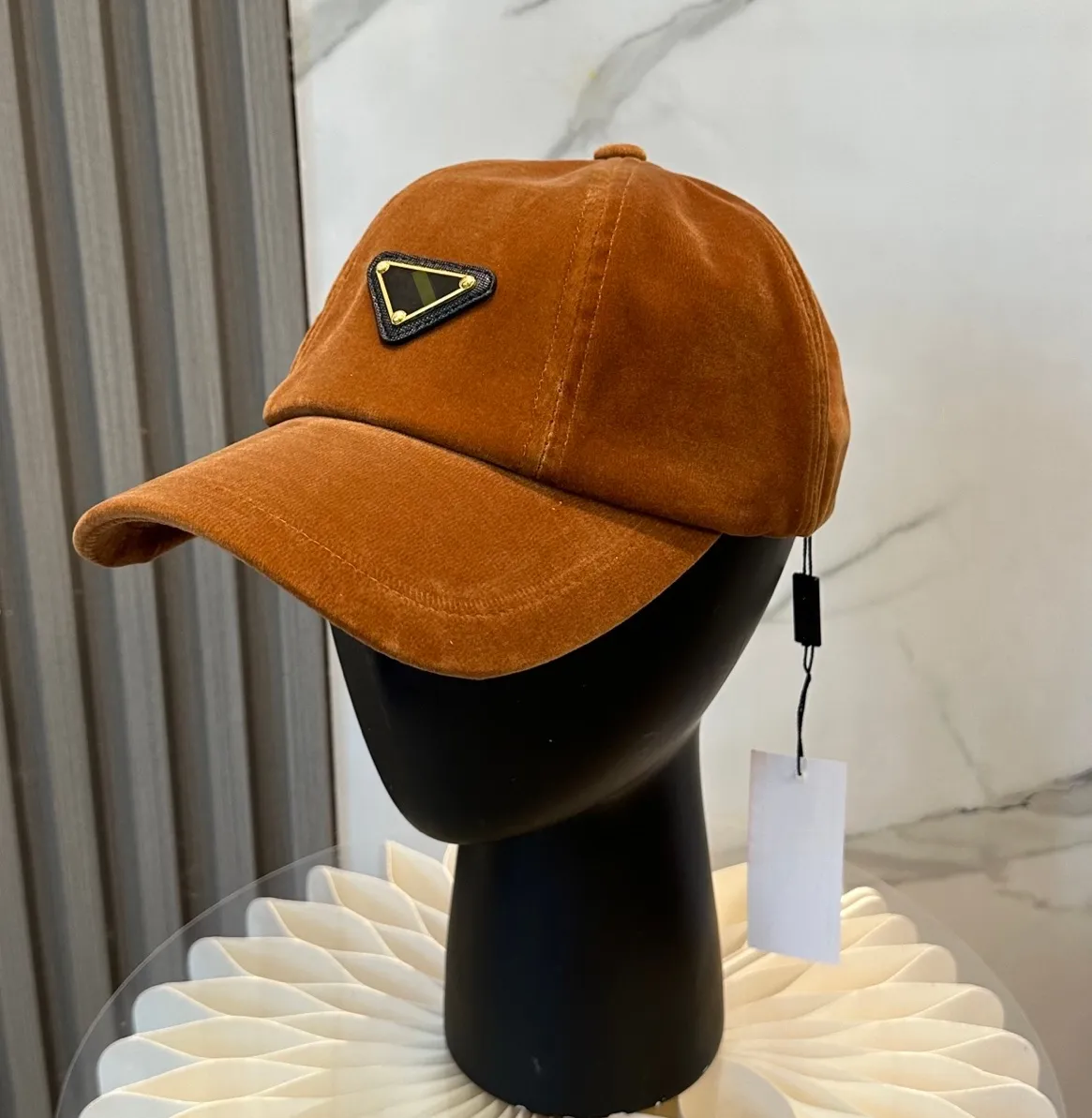 New Eras Brown Velvet Embroidery Fitted Baseball Cap Gold Labeled Mink ...