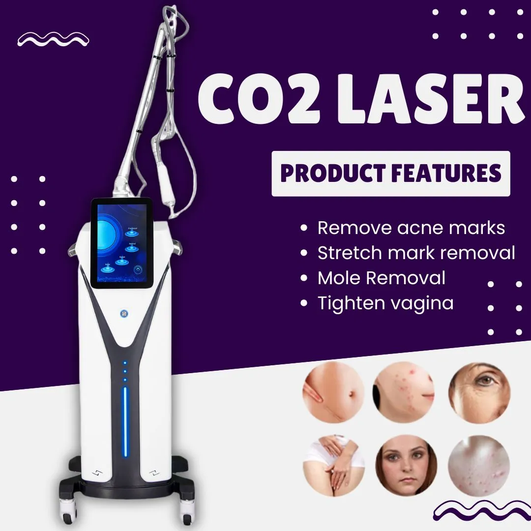 CO2 Fractional Laser Machine for Mole Removal, Acne Scar Treatment ...