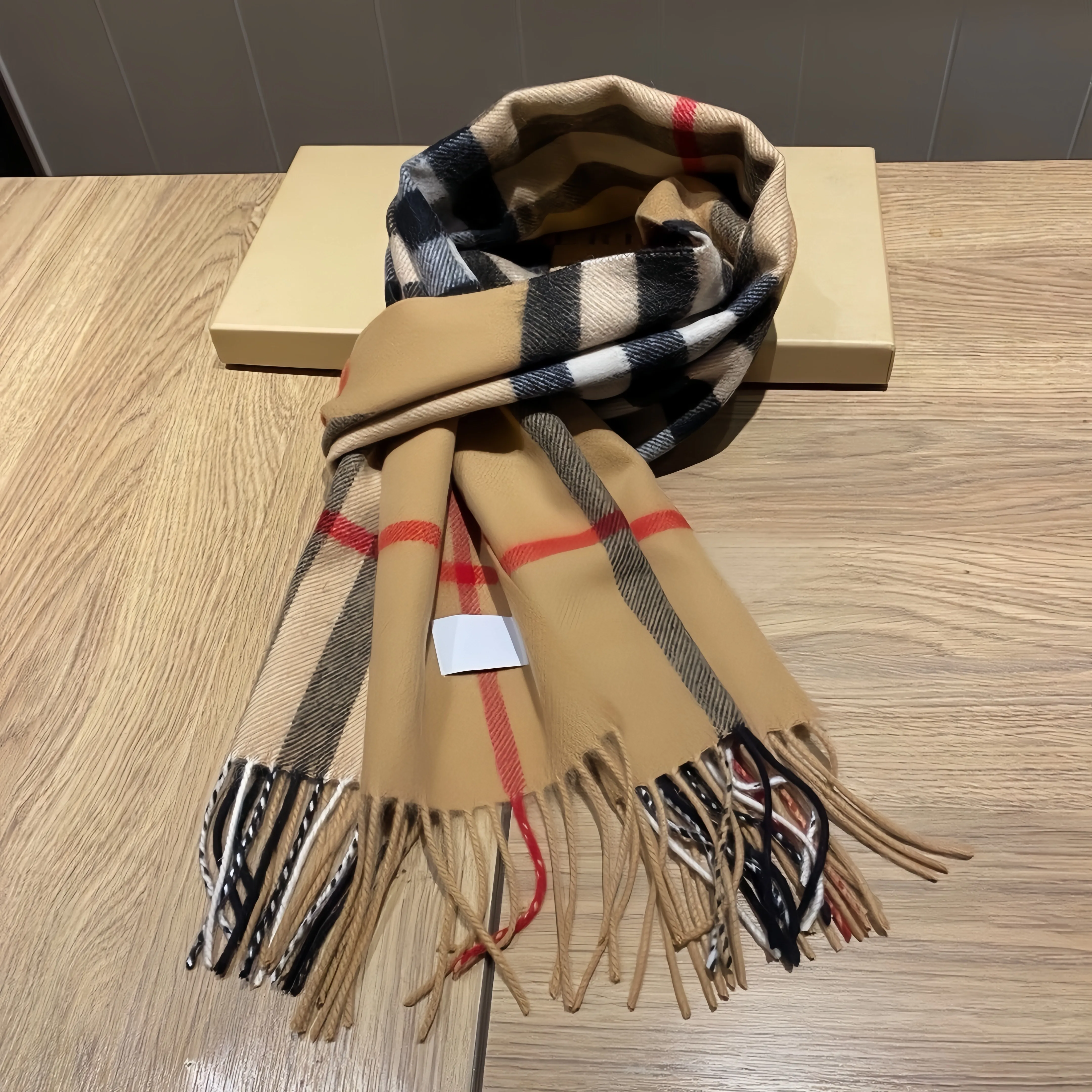 Classic Plaid Cashmere Scarves 100% Warm Wool Wraps... From Lucky1111 ...