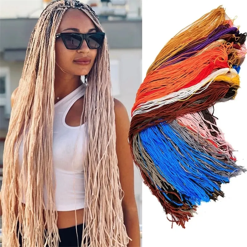 Zizi Colored Box Dread Braids Synthetic Crochet Hair For Deep Wave And ...