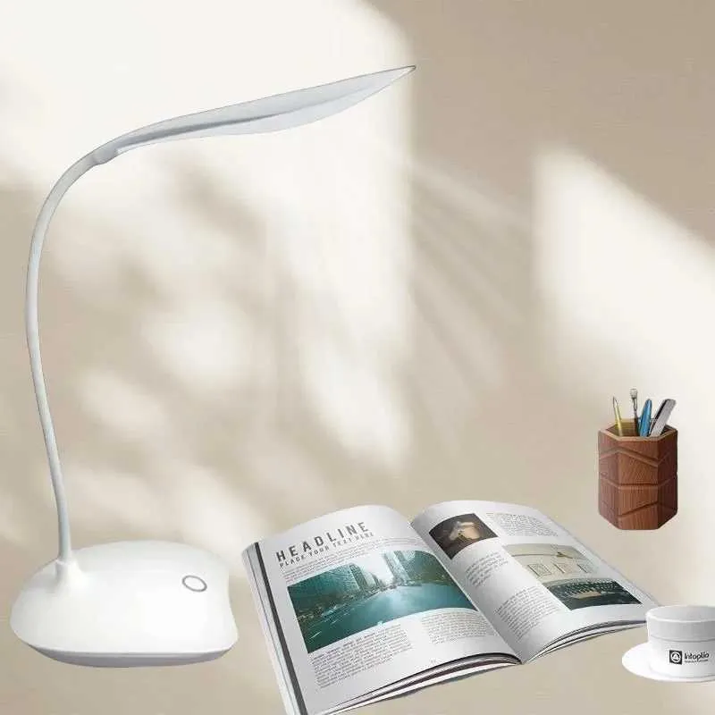 Mini Foldable LED Reading Table Lamp Portable Eye Protection Book Shelf ...