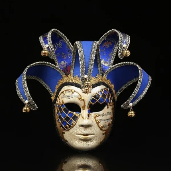 New Clown Full Face Purple Masquerade Mask Retro... From Yuanjiu168 ...