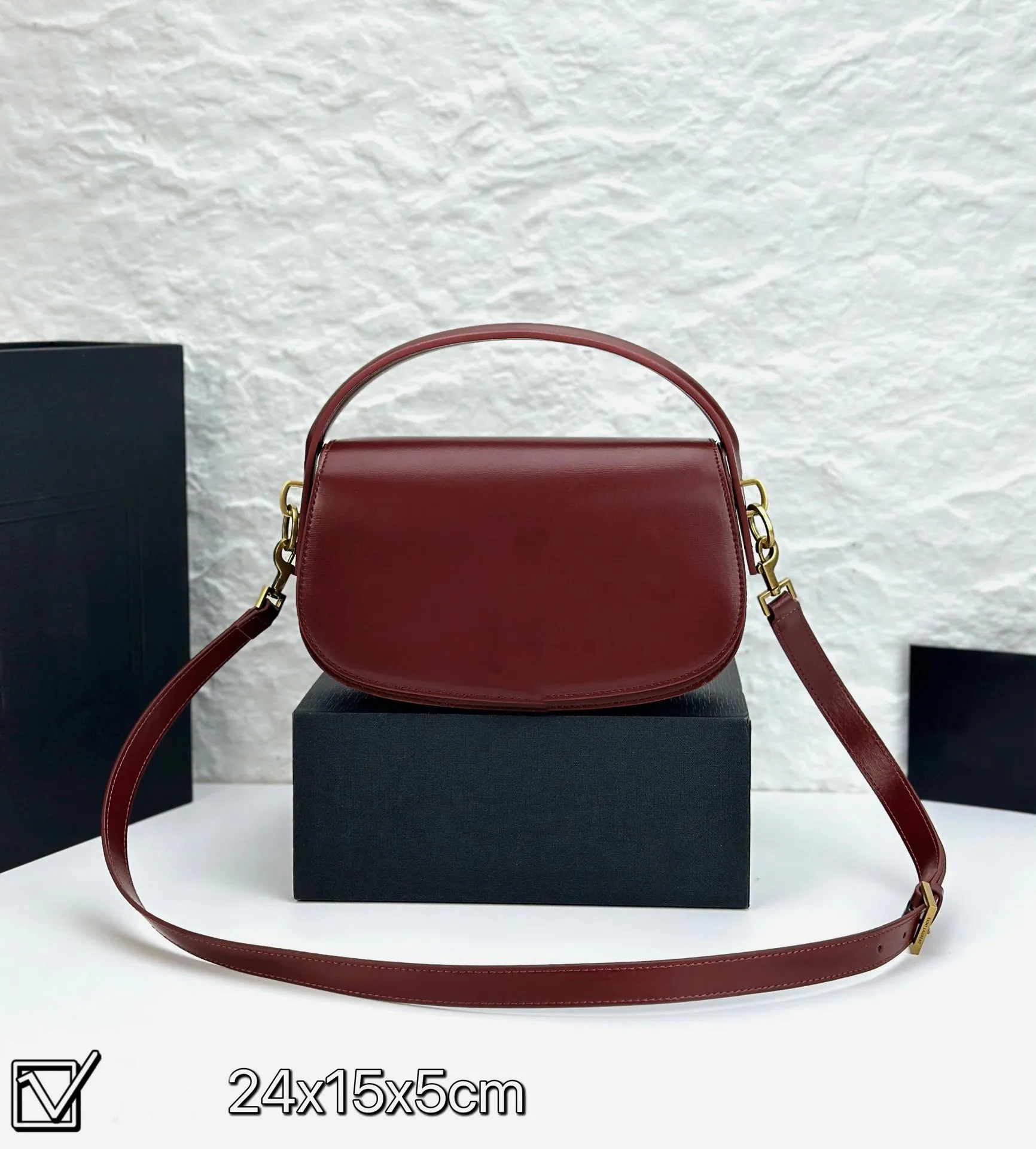 Small Genuine Leather Underarm Shoulder Bag with Zipper Closure for ...