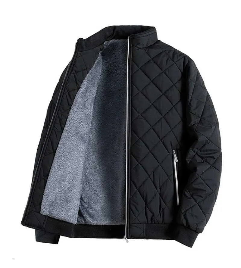 Men's Winter Lamb Wool Padded Fleece Jacket Thick Fleece, Loose Fit ...