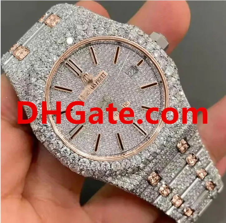 Luxury Moissanite Designer Diamond Watch With Crystal Diamonds And ...
