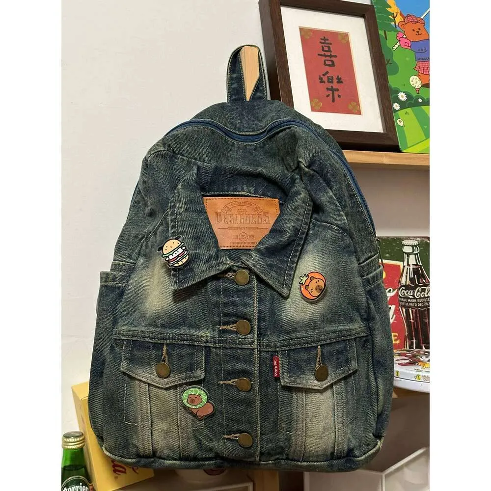 Designer Denim Backpack: New Fashionable, Original Design, Retro ...