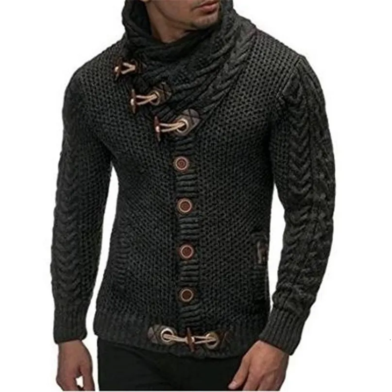 Men's Classic Knitted Mens Shawl Neck Sweater Coat Solid Color, Warm ...