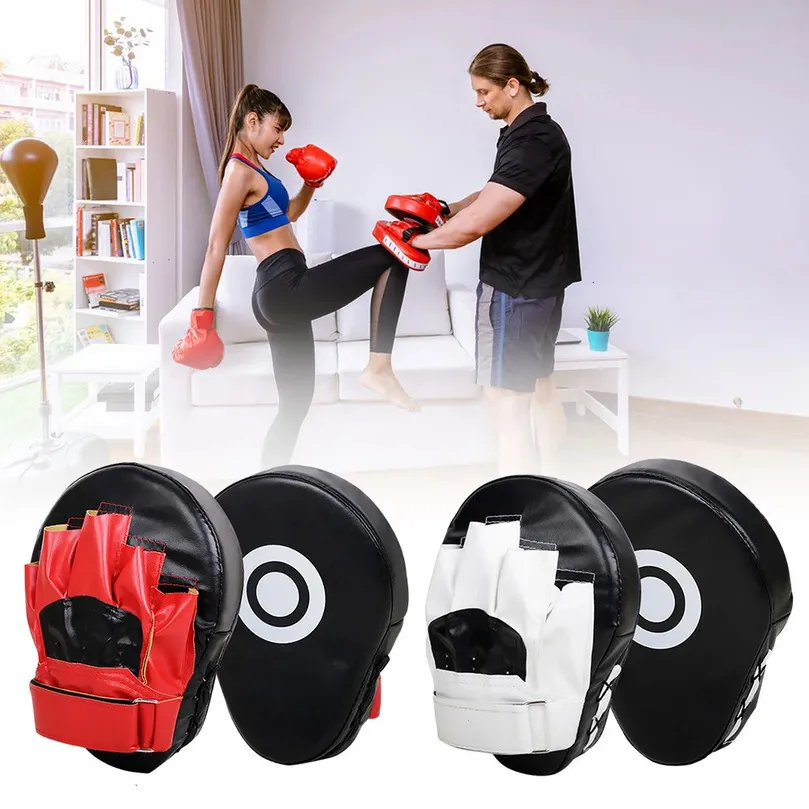 Curved Boxing Hand Target PU Leather Curved Punching Mitts Breathable ...