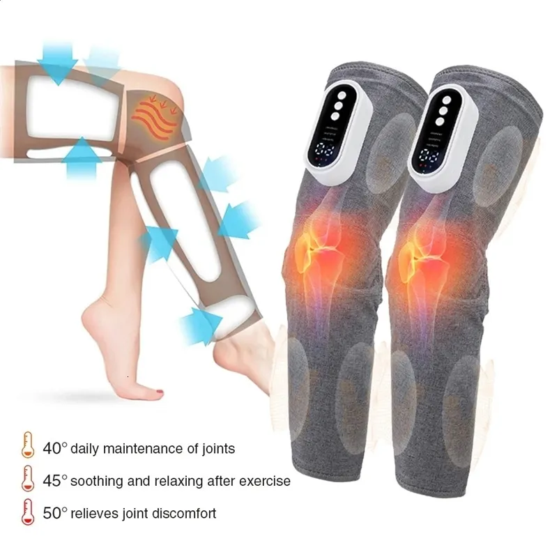 Electric Leg Massager Rechargeable with 3-Level Compressed Air ...