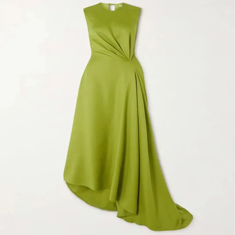 Elegant Solid Green Green Maxi Dress Formal For Women Freeacy Summer ...