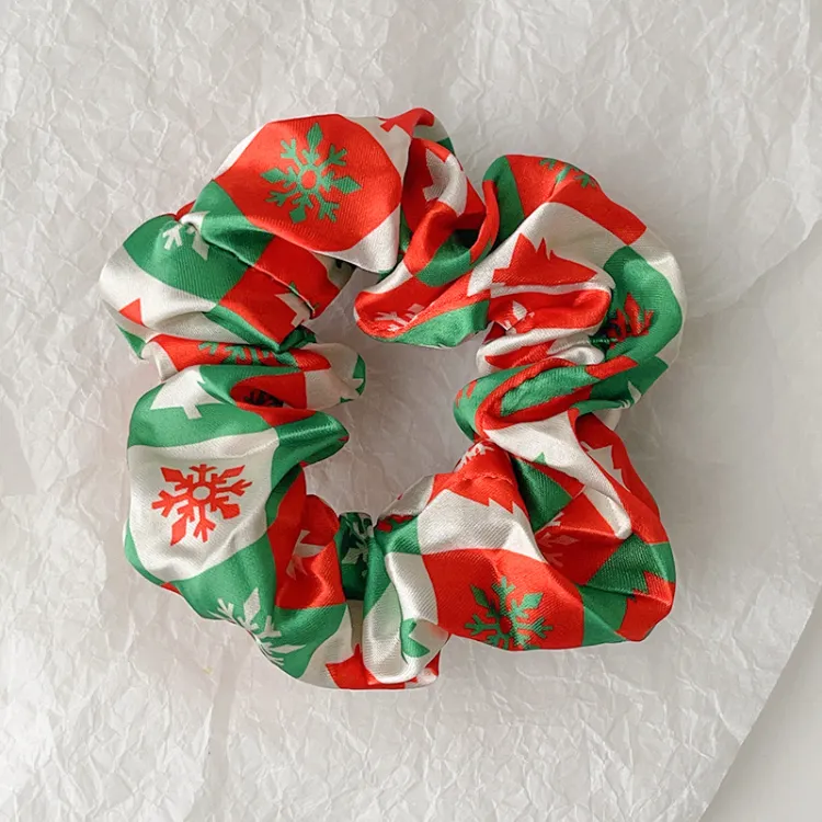 Christmas Hair Ties Elastic Scrunchies for Women, Ponytail Holders ...
